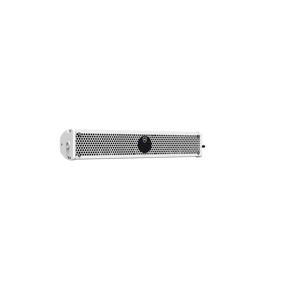 wet sounds | Stealth-6 Ultra HD White Soundbar | 6 Speaker-200 Watt Unit with an All-New RF Wireless Remote