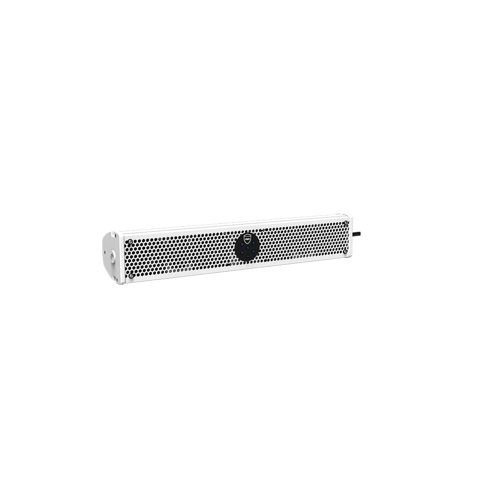 wet sounds | Stealth-6 Ultra HD White Soundbar | 6 Speaker-200 Watt Unit with an All-New RF Wireless Remote