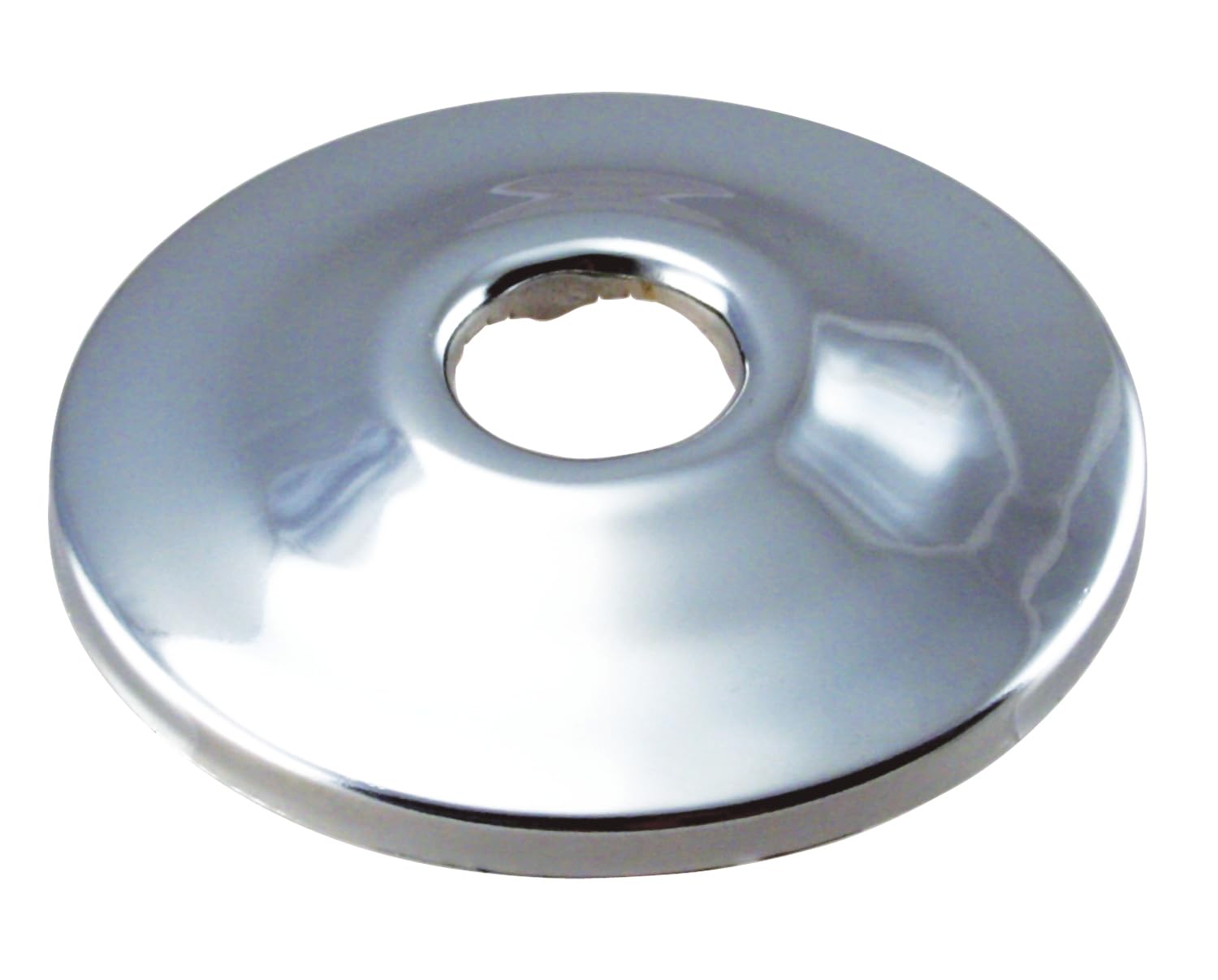 Westbrass R128-2-26 1/2" (5/8" OD) Sure Grip Low Pattern Flange for Copper Pipe (2-Pack), 1-Pack, Polished Chrome