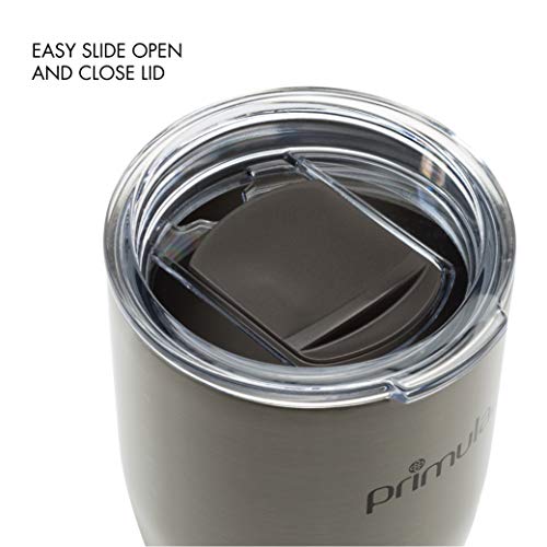 Primula Avalanche Double Walled Vacuum Sealed Thermal Insulated Tumbler Stays Cold or Hot All Day Long, Reusable Thermos, 1 Count (Pack of 1), Brushed Stainless Steel