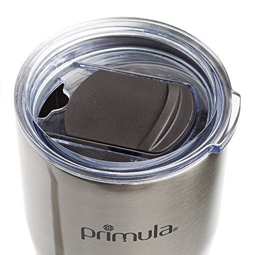 Primula Avalanche Double Walled Vacuum Sealed Thermal Insulated Tumbler Stays Cold or Hot All Day Long, Reusable Thermos, 1 Count (Pack of 1), Brushed Stainless Steel