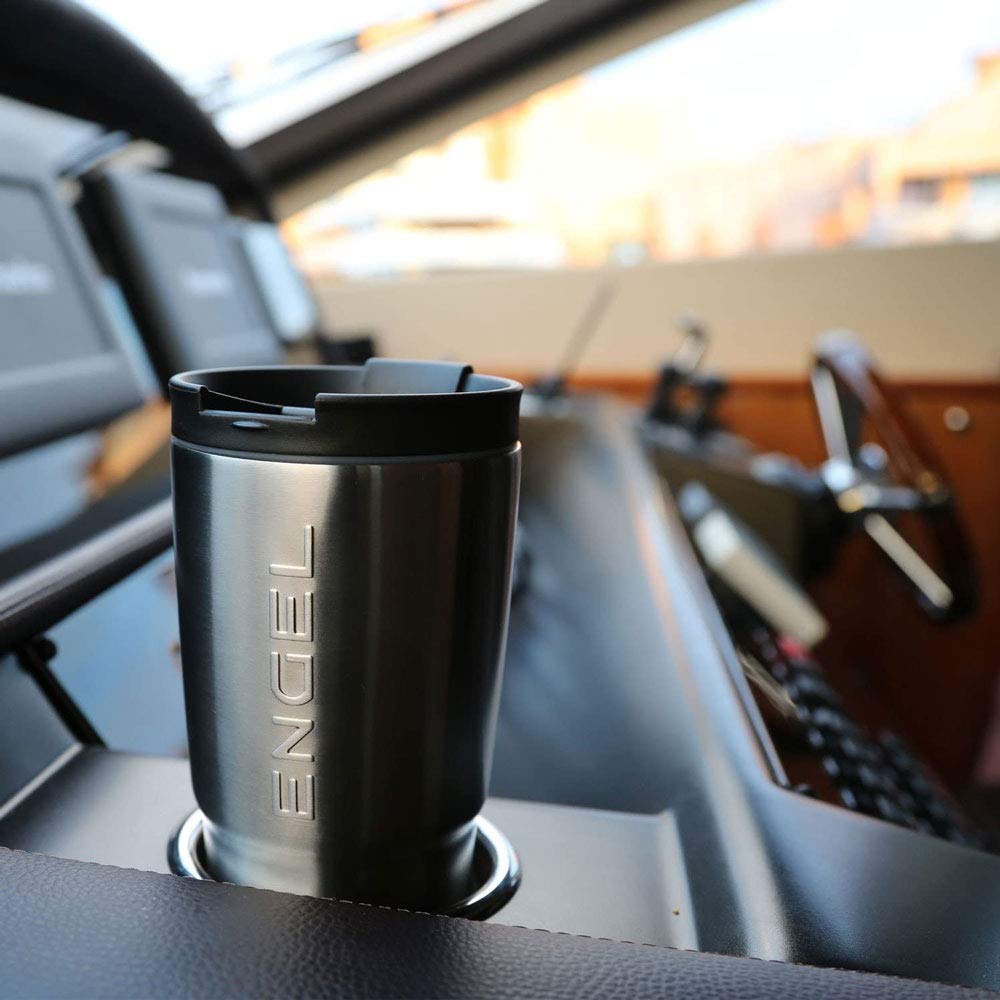 ENGEL ENGT22 22 Ounce Stainless Steel Vacuum Insulated Drinking Coffee Smoothie Beverage Spill Proof Tumbler Travel Mug, Silver