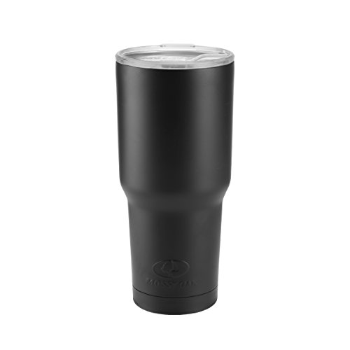 Mossy Oak Double Wall Insulated Stainless Steel Tumbler, 20-Ounce, Black
