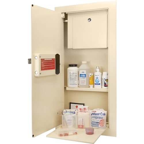 Barska Biometric Fingerprint Digital Security Hidden In Wall Safe Between Standard Wall Studs 0.83 Cu Ft - Left Opening