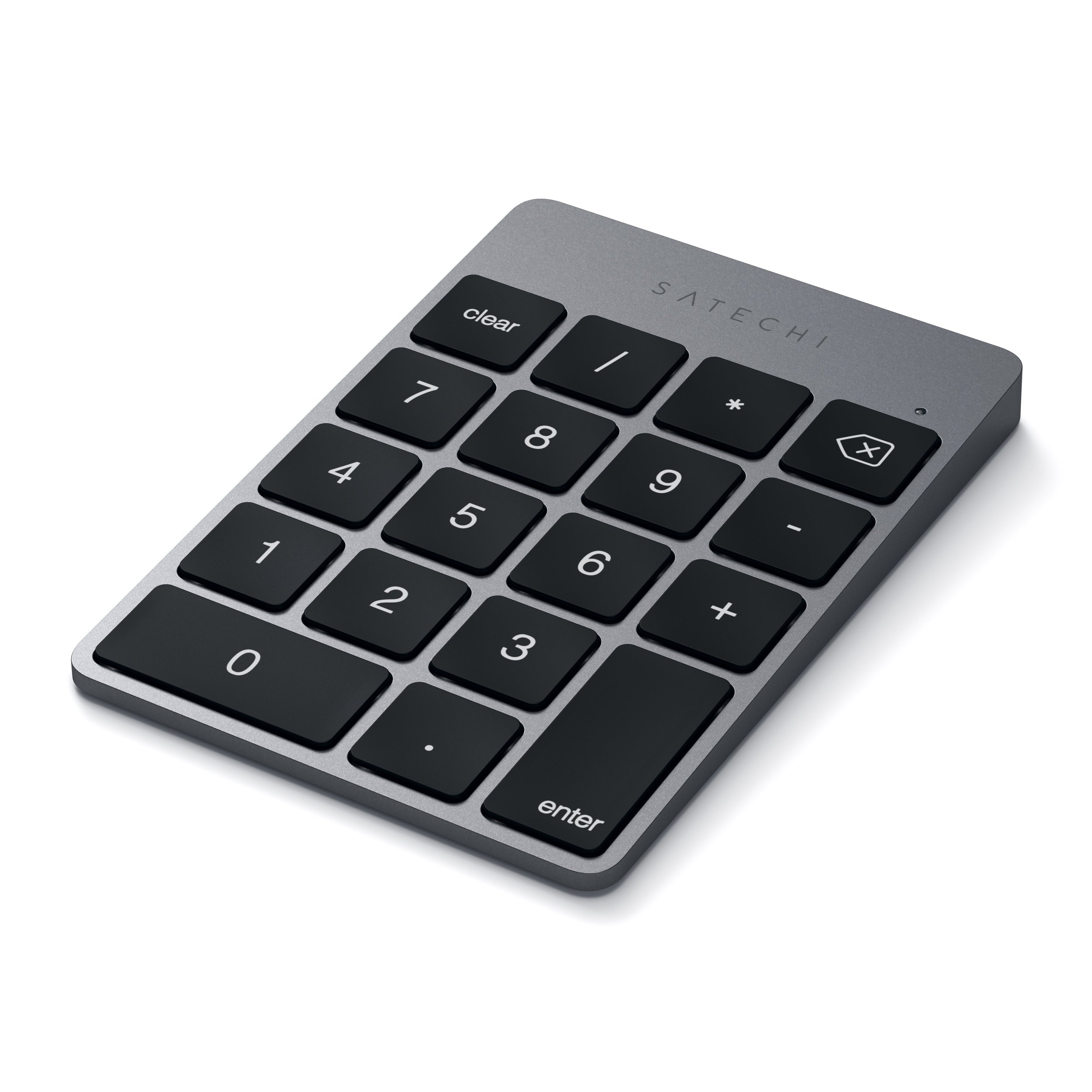 Satechi Slim Aluminum Bluetooth Wireless Keypad 18-Key Numpad Keyboard Extension – for iMac Pro, iMac, Mac Mini, MacBook Pro/Air, Windows, PC, Laptop and More - Space Gray