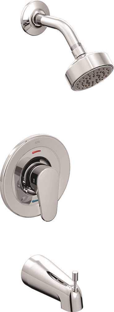 CLEVELAND FAUCET GROUP 46301CGR 2478708 1.75 gpm Edgestone Single-Handle Bathtub/Shower Trim Kit with Water-Saving Showerhead, Chrome