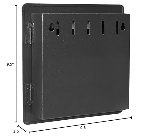 Barska CB12374 4"X 6" Picture Wall Mount Photo Frame Key Cabinet, Black