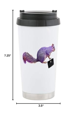 CafePress Purple Squirrel Stainless Steel Travel Mug 20 oz. Insulated Stainless Steel Coffee Tumbler