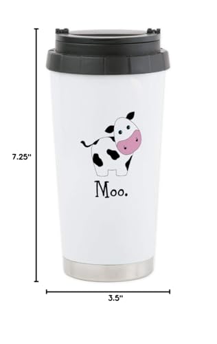 CafePress Moo Cow Travel Mug 20 oz. Insulated Stainless Steel Coffee Tumbler