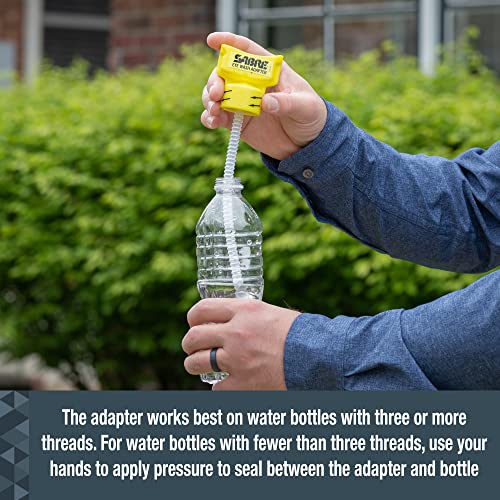 SABRE Eye Wash Adapter - Turns Water Bottle into Eye Wash Device - Flushes Contaminants from the Eye , Yellow, 2.4 oz