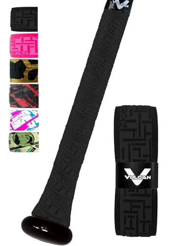 Vulcan | 1.75mm Bat Grip | Baseball/Softball | Black
