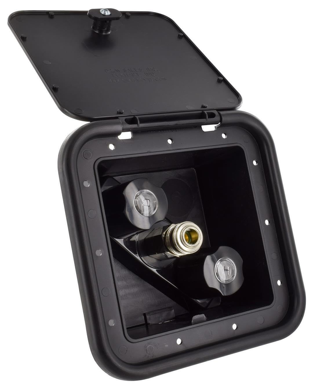 Phoenix Faucets PF247701 Spray-Away Two-Handle Hot and Cold Outlet with Quick Connect - Black