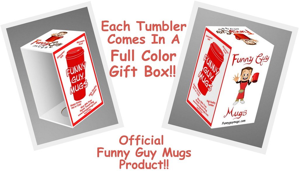 Funny Guy Mugs Fart Now Loading Please Wait Travel Tumbler With Removable Insulated Silicone Sleeve, Black, 16-Ounce