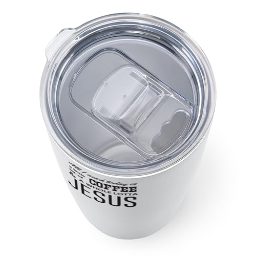 CafePress All I Need Today Is A Little Bit Of Coffee & A Who 20 oz. Insulated Stainless Steel Coffee Tumbler