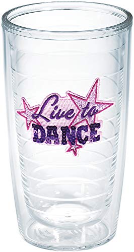 Tervis Live to Dance Made in USA Double Walled Insulated Tumbler, 16oz - No Lid, Sequins