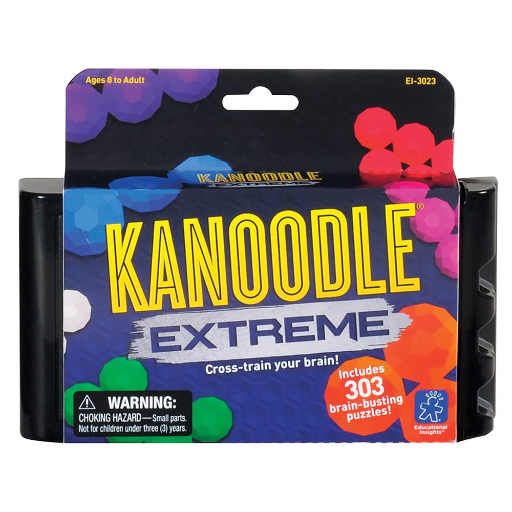 Educational Insights Kanoodle Extreme Puzzle Game, Brain Teaser Puzzle Challenge Game, Travel Games, Gift for Ages 8+