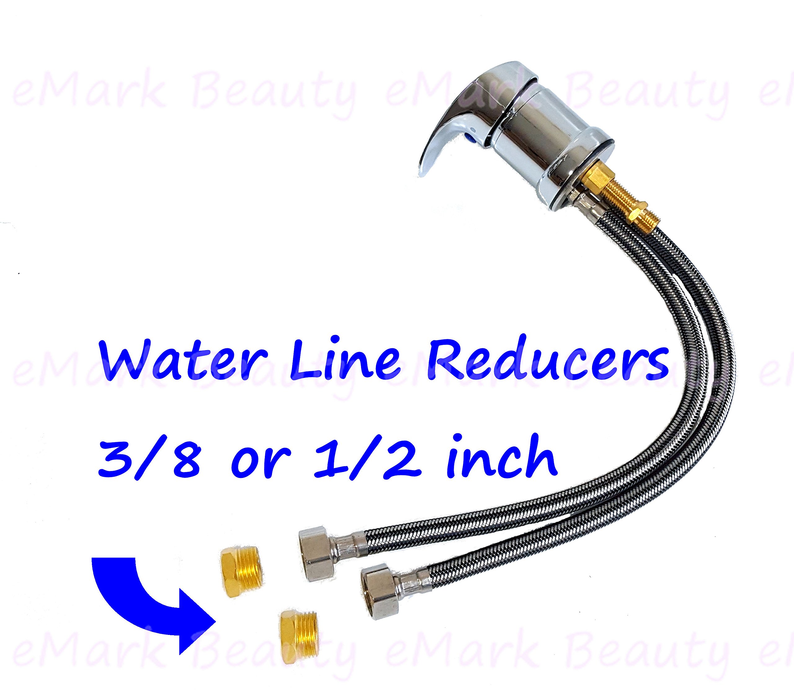 Shampoo Bowl Sink Plumbing Parts Salon Faucet Spa Large Neck Rest with Suction Sprayer Hose TLC-116KLS