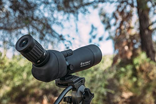 BARSKA unisex adult Blackhawk 20-60x60 Cases Barska AD11520 Black Hawk ED 20 60x60 Spotting Scope with Tripod and Carrying Cases, Black, One Size US