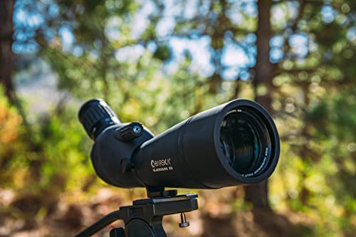 BARSKA unisex adult Blackhawk 20-60x60 Cases Barska AD11520 Black Hawk ED 20 60x60 Spotting Scope with Tripod and Carrying Cases, Black, One Size US