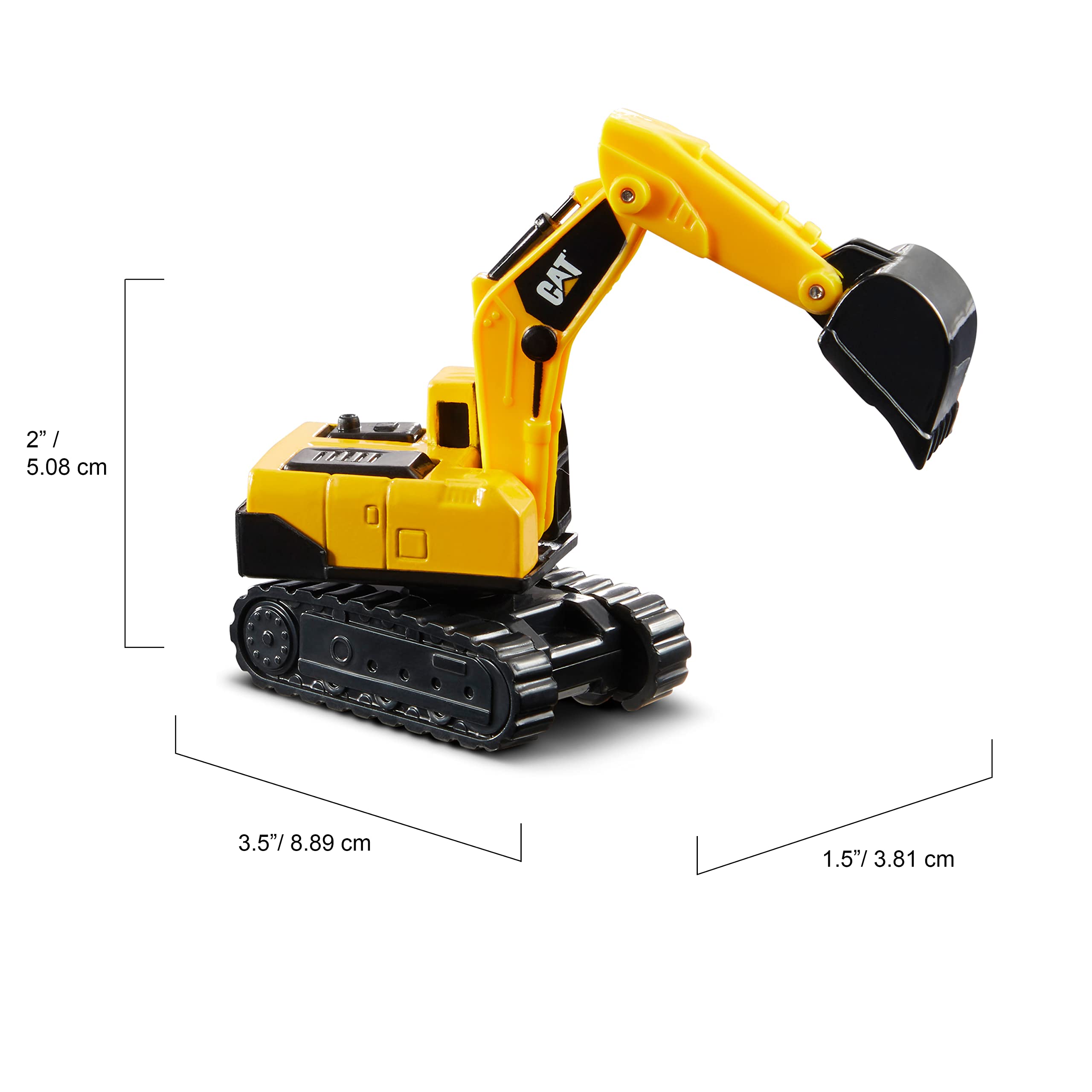 CAT Construction Toys CAT Construction Die Cast Metal 3 Pack Vehicles - Steam Roller/Excavator/Wheel Loader for Ages 3+