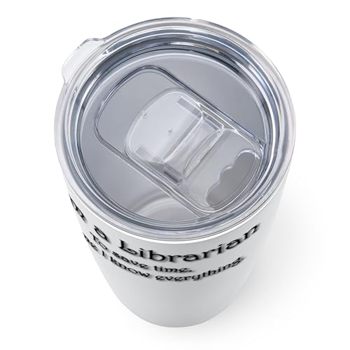 CafePress I Am A Librarian Stainless Steel Travel Mug 20 oz. Insulated Stainless Steel Coffee Tumbler