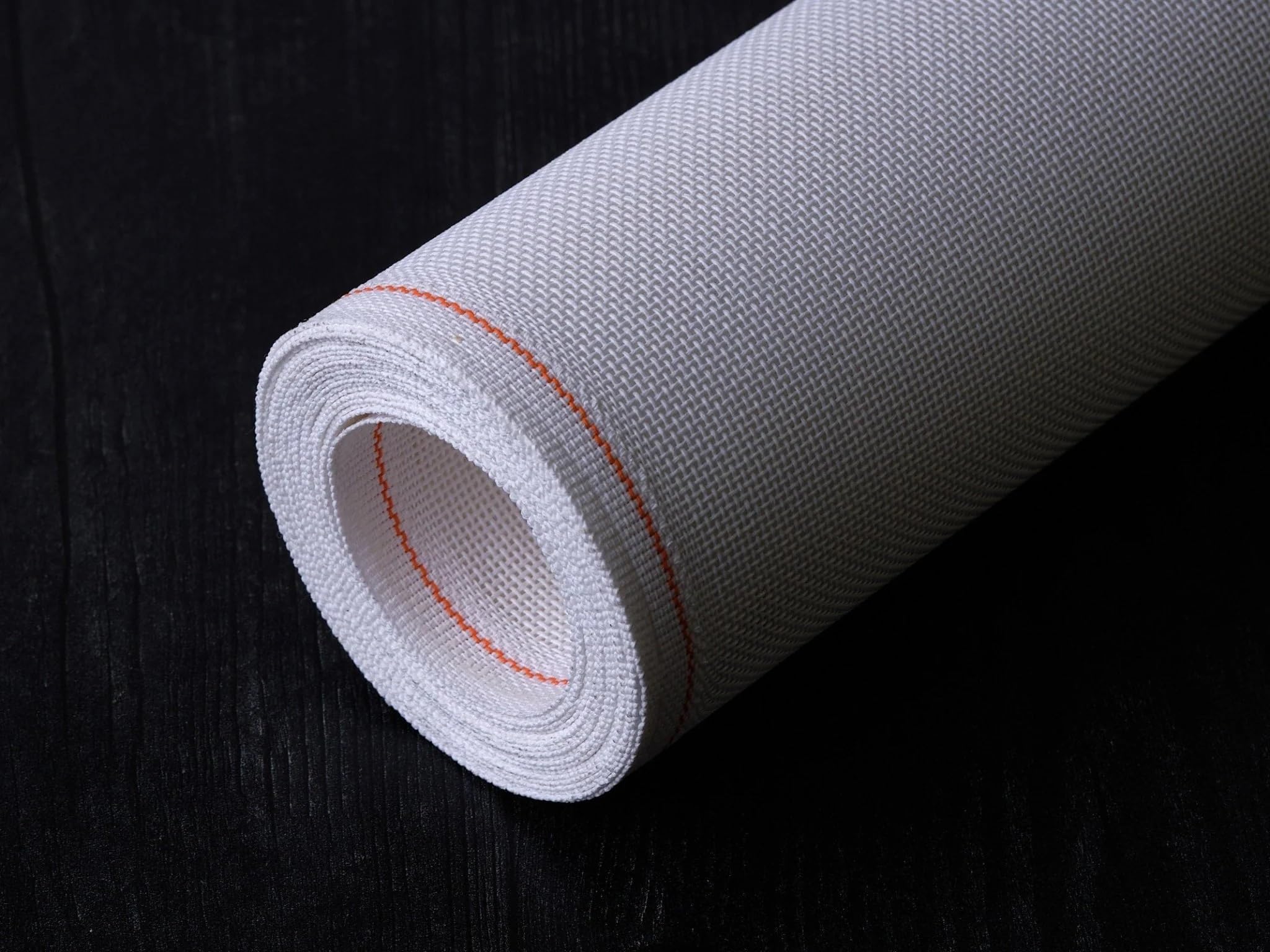 Zweigart Orange Line Blank MonoDeluxe 13-Mesh White Needlepoint Canvas 20" X 18"