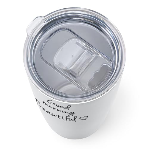 CafePress Good Morning Beautiful Travel Mug 20 oz. Insulated Stainless Steel Coffee Tumbler