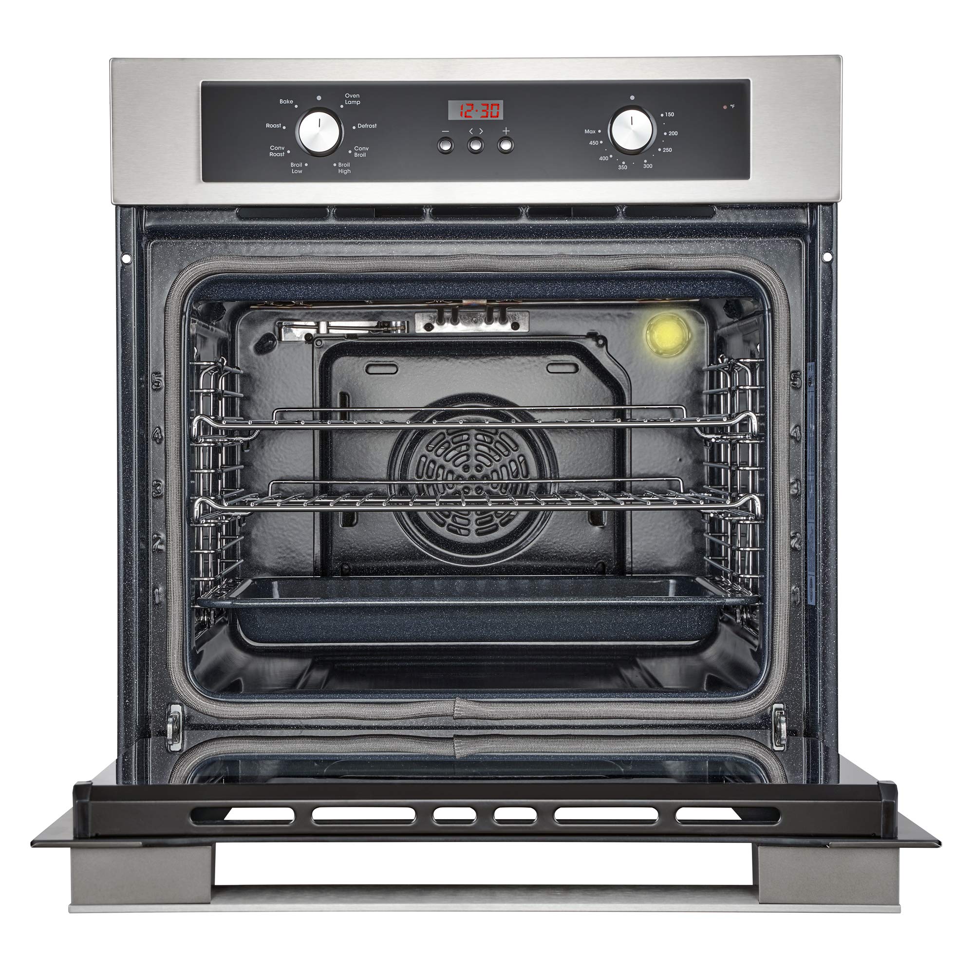 COSMO C51EIX 24 in. Lumin Collection 2.5 cu. ft. Electric Wall Oven, 8 Functions & Turbo True European Convection in Stainless Steel