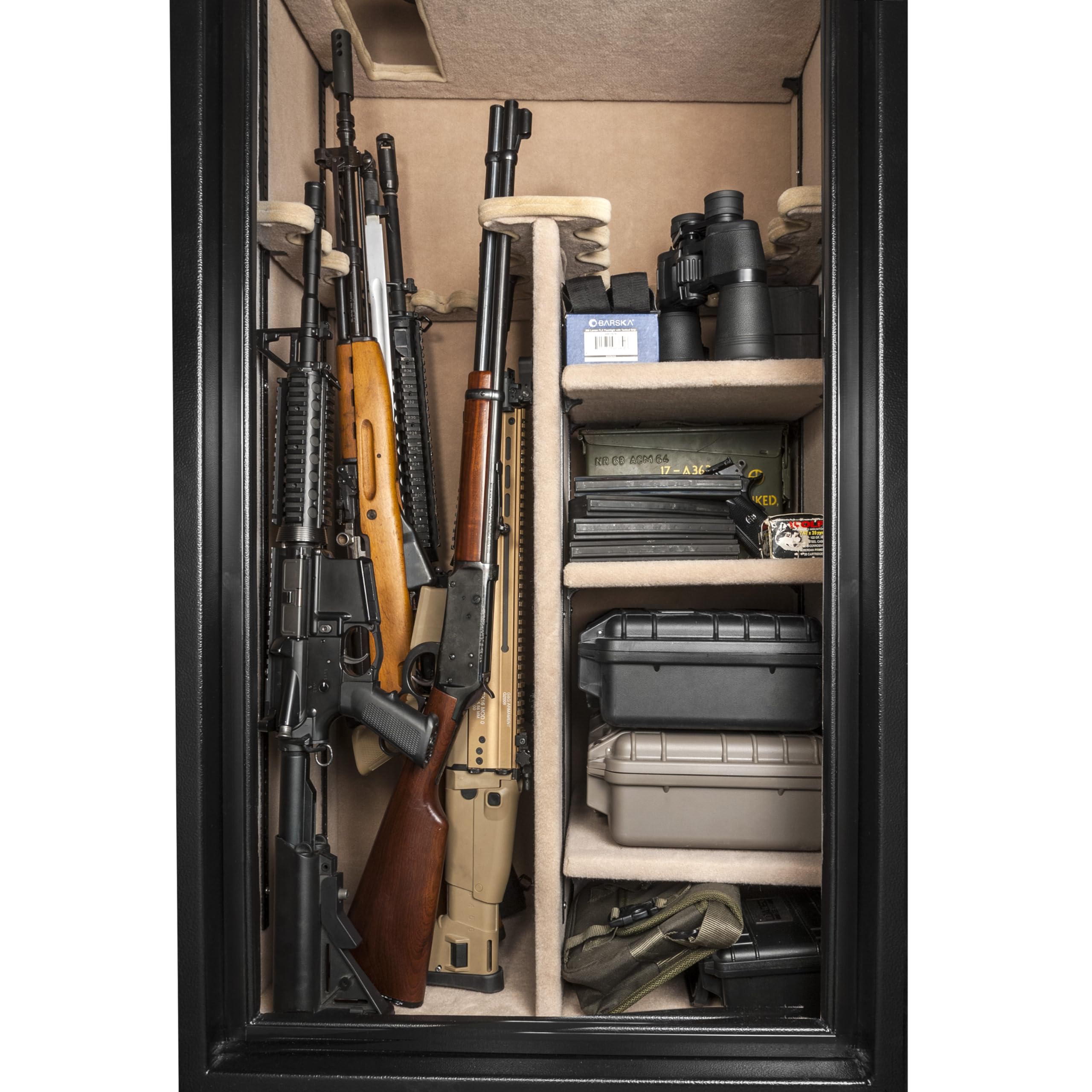 BARSKA Digital Keypad Fireproof Security Long Gun Safe Vault with Lock Out Mode, Silent Mode, Safe Alarm, Low Battery Warning - 11.87 Cu Ft