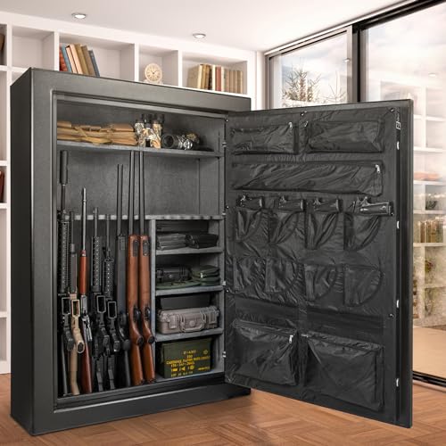 BARSKA Digital Keypad Fireproof Security Long Gun Safe Vault with Lock Out Mode, Silent Mode, Safe Alarm, Low Battery Warning - 19.97 Cu Ft