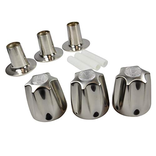 DANCO Bath Tub and Shower 3-Handle Remodeling Trim Kit for Price Pfister Verve, 3-Handle, Brushed Nickel, 1-Pack (81429)
