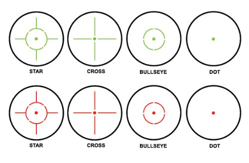 Barska AC12176 1x35 Red Dot Rifle Scope Illuminated Red/Green Multi Reticle with Mount, Matte Black