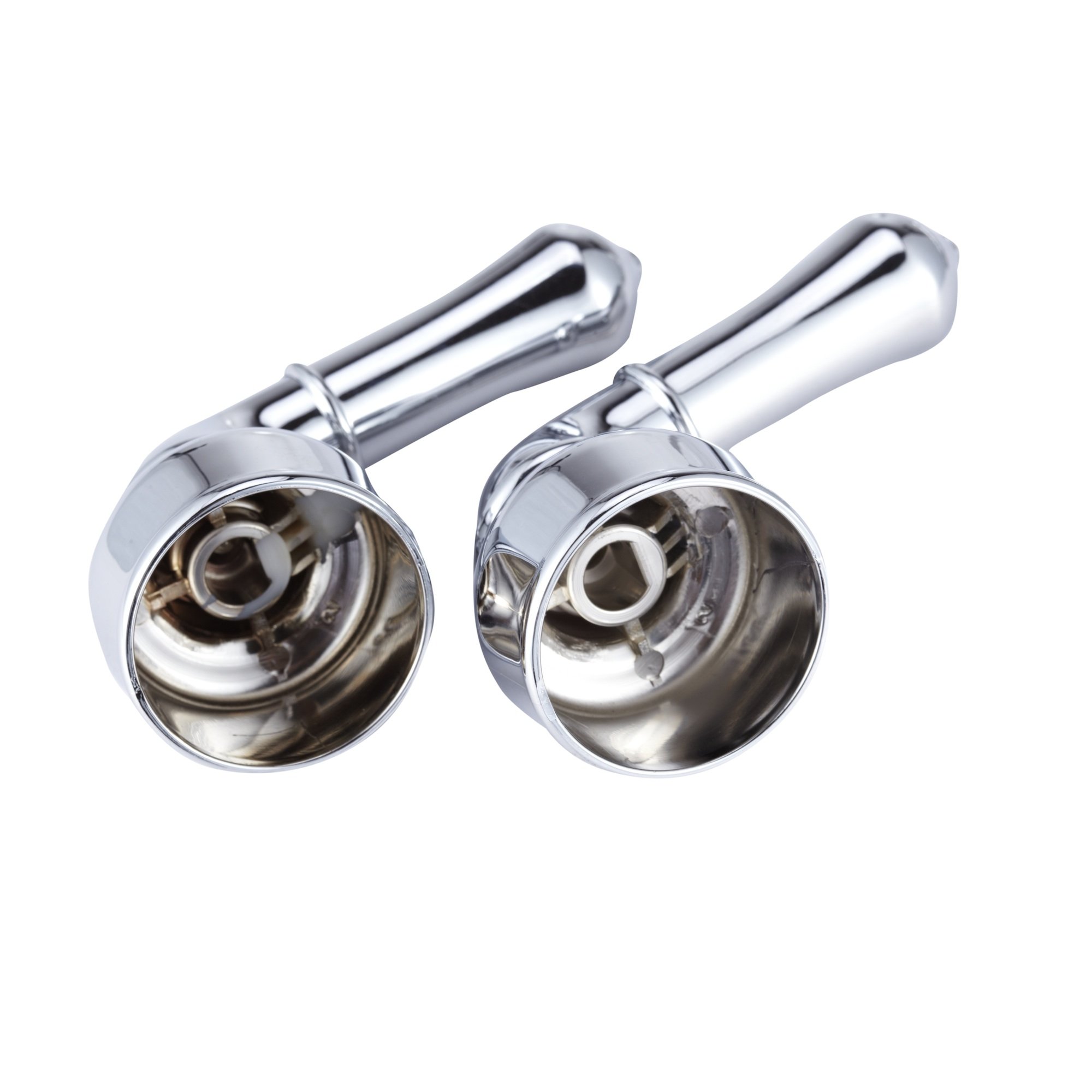 Dura Faucet DF-RKC-CP RV Replacement Hot and Cold Classic Handles - Metallic Plating Over ABS Models Only (Chrome Plated Over ABS Plastic)