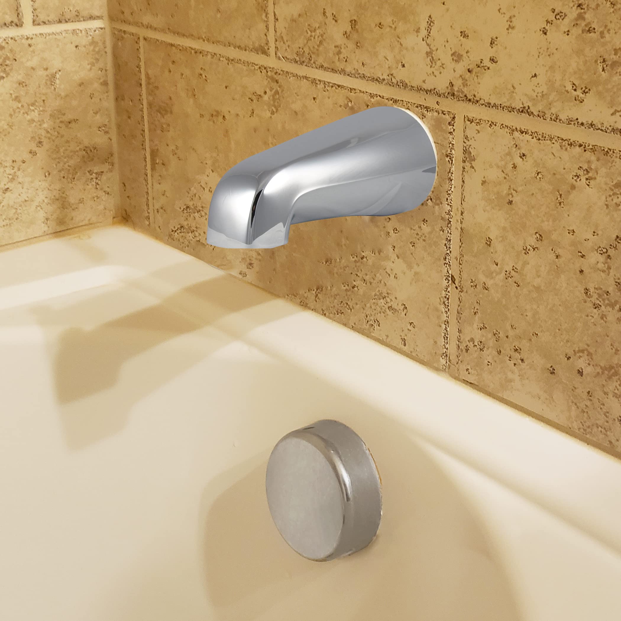 Danco, Inc. 80764 Spout, Front, Metal, Chrome, for Use with 1/2 in, 3/4 in IPS Connection and Tub/Shower Faucet Brands