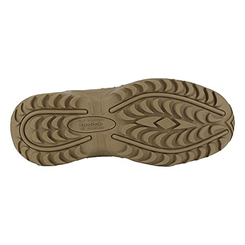 Reebok mens Rapid Response Rb Safety Toe 8" Stealth With Side Zipper Military & Tactical Boot, Desert Tan, 9.5 Medium US