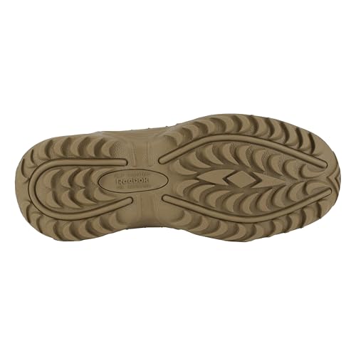 Reebok mens Rapid Response Rb Safety Toe 8" Stealth With Side Zipper Military & Tactical Boot, Desert Tan, 9.5 Medium US