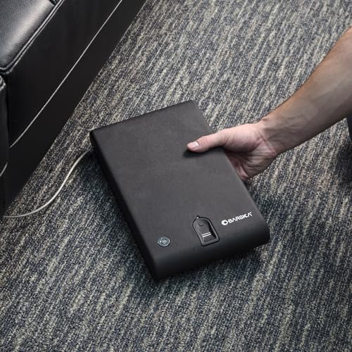 Barska AX11970 Portable Biometric Compact Lock Box for Home and Office