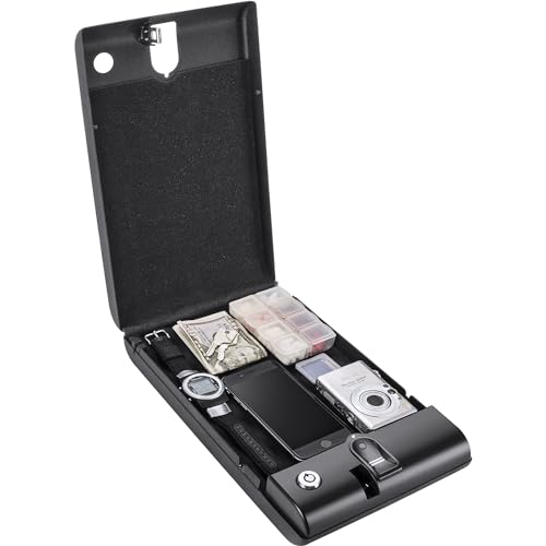 Barska AX11970 Portable Biometric Compact Lock Box for Home and Office
