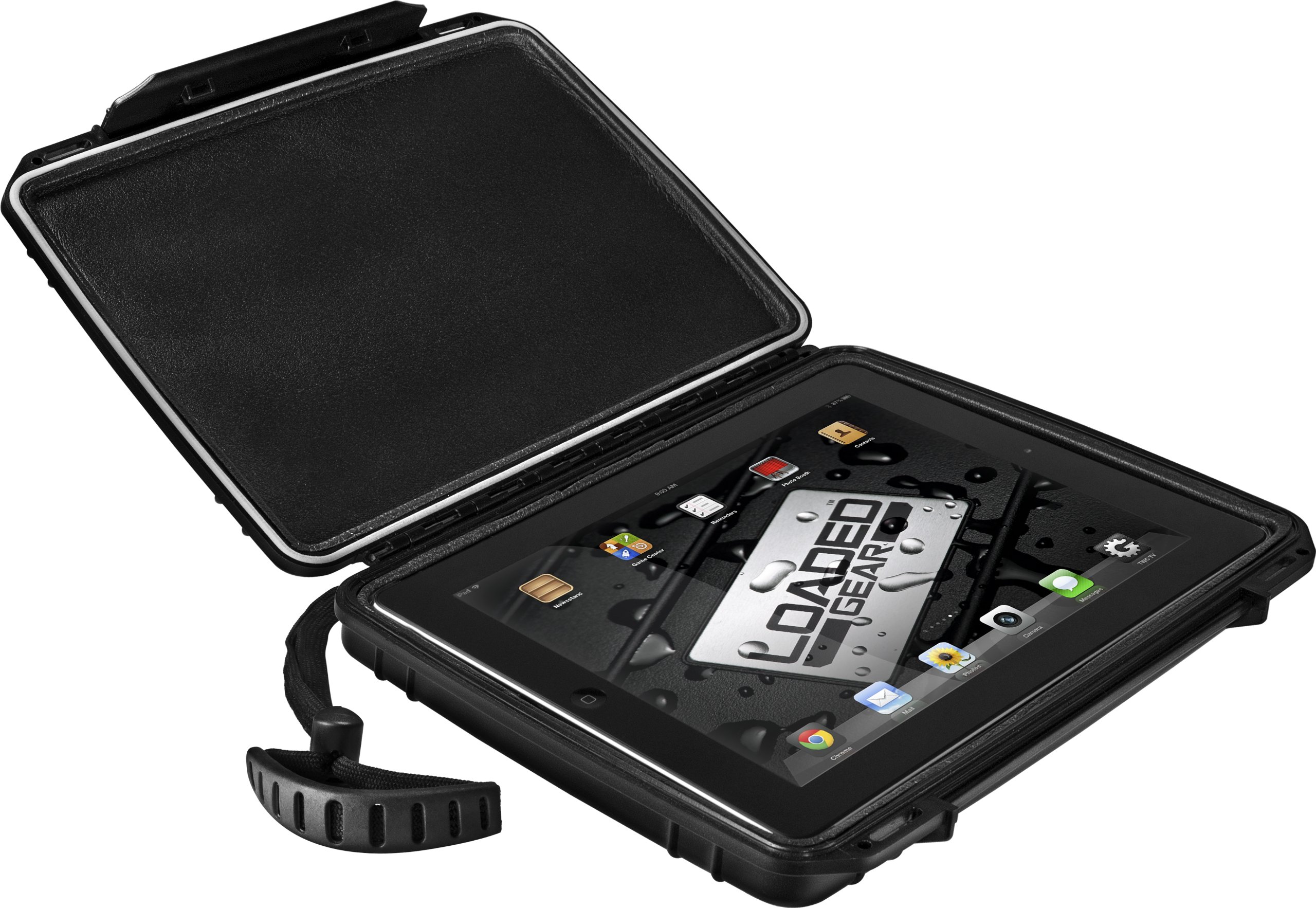 Loaded Gear Tablet Hard Case, Small, Black by BARSKA (BH11954)