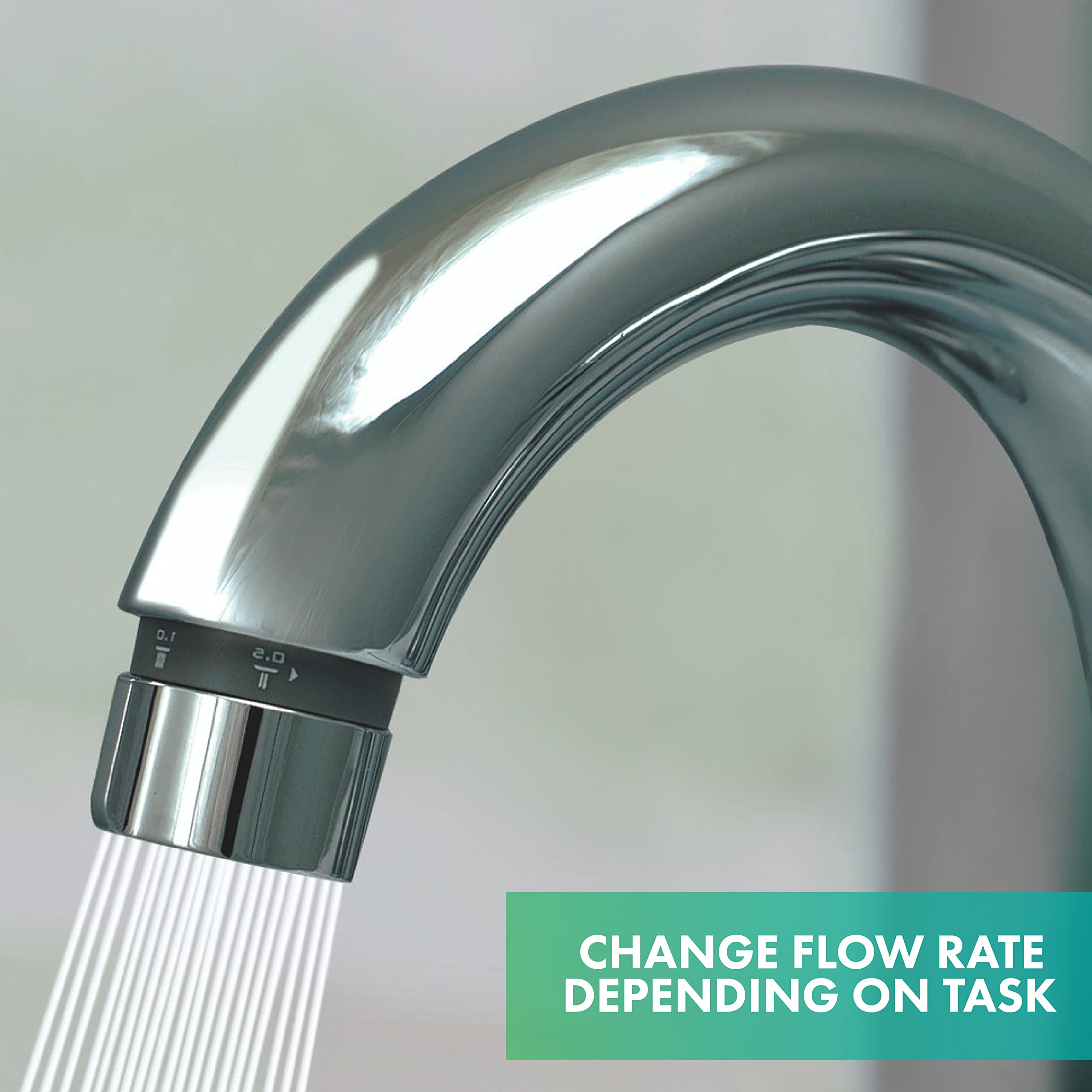 Niagara Conservation N3610CH Tri-Max 1-Spray 0.5-1.5 GPM 1.4-in. Pressure-Compensating Needle-Spray Faucet Aerator Chrome | Bathroom Sink and Kitchen Sink Aerator for Home Improvement