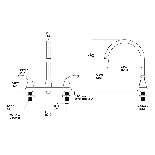 Pfister G1362000 Kitchen-Sink-faucets, Polished Chrome