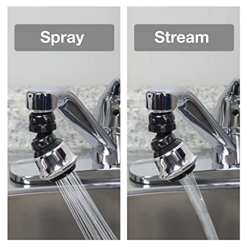 DANCO 10500 Dual Threaded Water Saving Faucet Aerator, 15/16-27 Male X 55/64-27 Female, 1.5 gpm