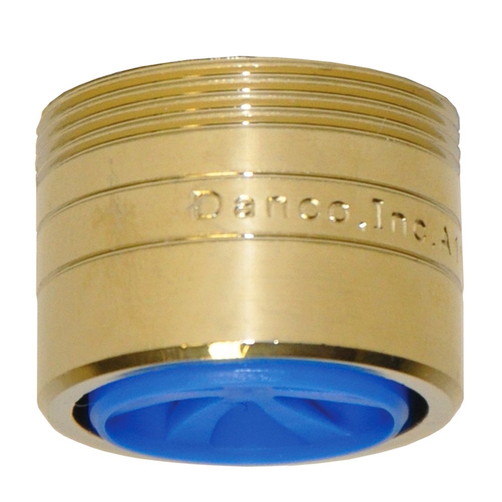 Danco 10478 1.5 GPM Dual Thread Water-Saving Aerator, Polished Brass