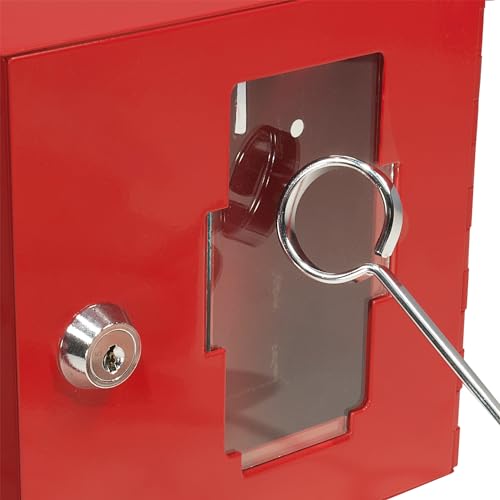BARSKA Breakable Emergency Key Box, Red, Small