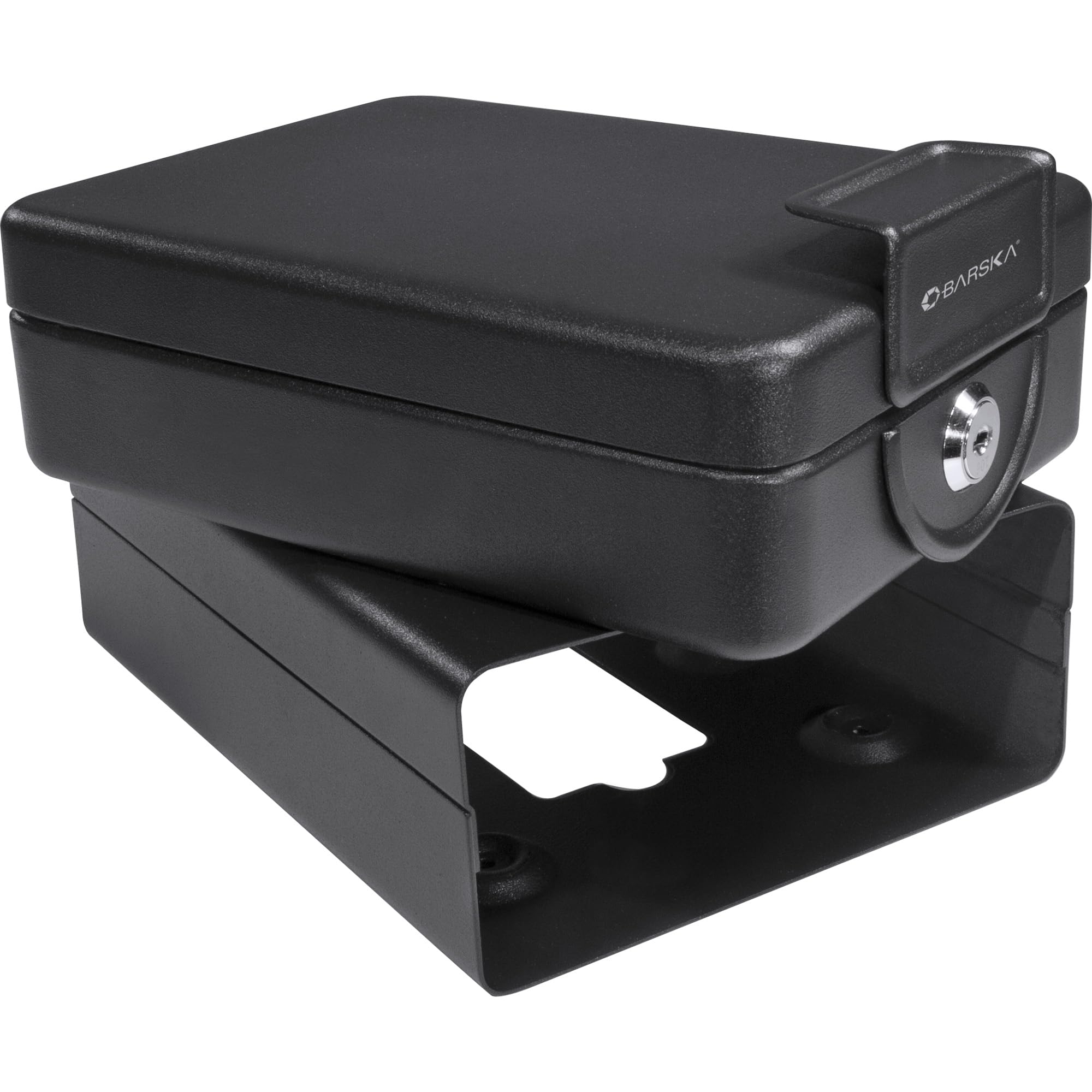 BARSKA AX11812 Compact Key Lock Box with Mounting Sleeve, Black