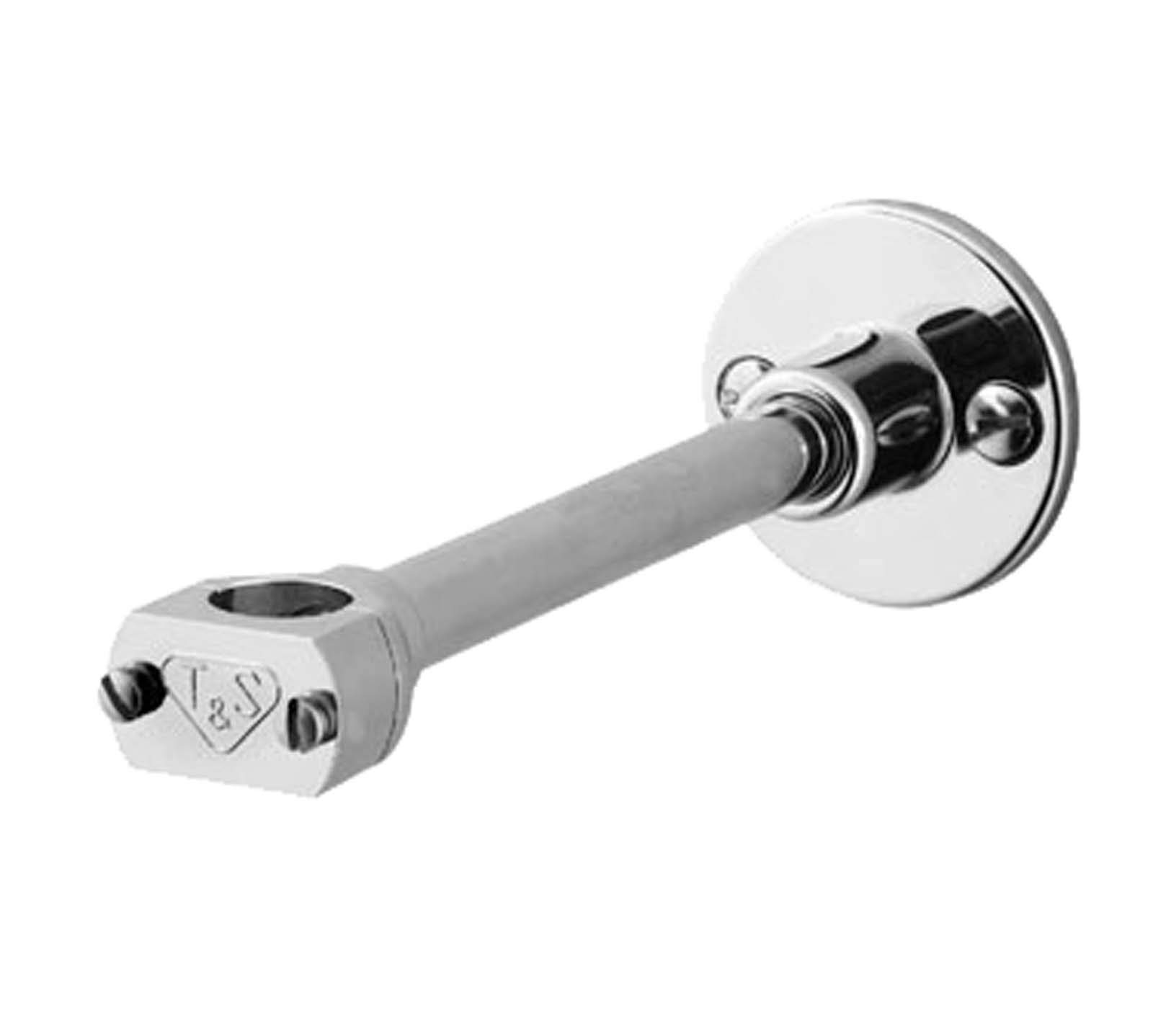 T&S Brass B-0109-06 Wall Bracket, 3" Wall Bracket Assembly with Mounting Hardware, Silver