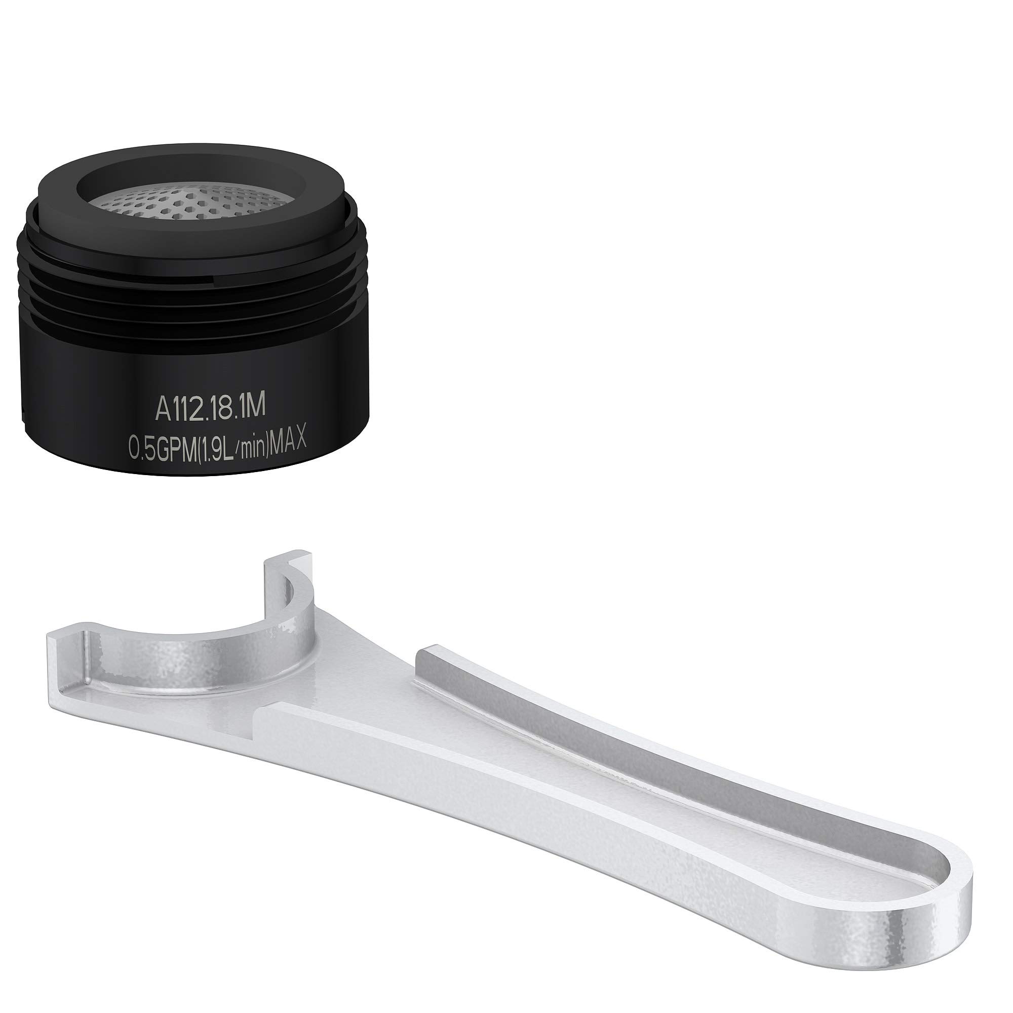 Danze DA613075NBS Junior Male Faucet Aerator Kit with Spray Flow Pattern, 0.5 Gpm, Satin Black