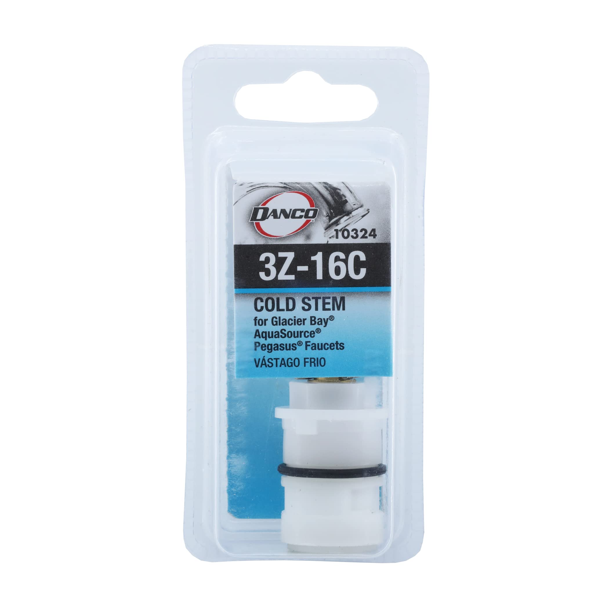 Danco 10324 3Z-16C Cold Stem for Glacier Bay And Pegasus Faucets, White, No Size