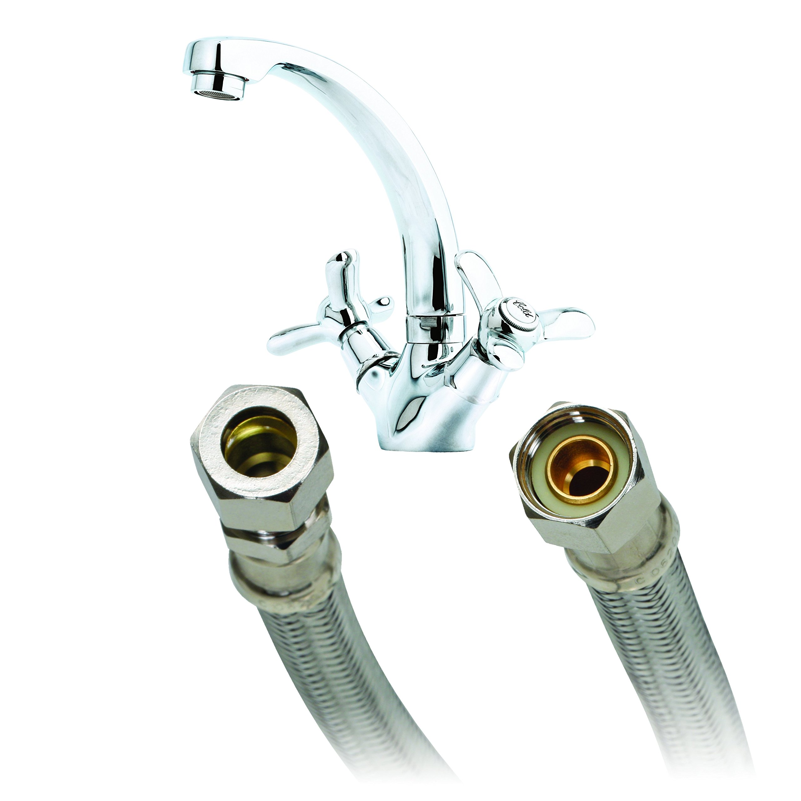 Fluidmaster Stainless Steel Faucet Supply Line B8F16