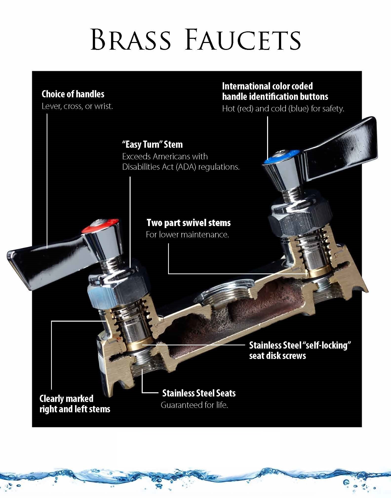 Fisher 5000-0013 3/4" Brass Faucet Check Stem Left Hand Repair Kit